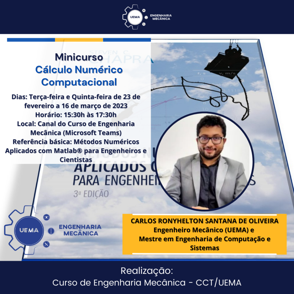 Engenharia Mecânica | Minicurso de Cálculo Numérico Computacional!